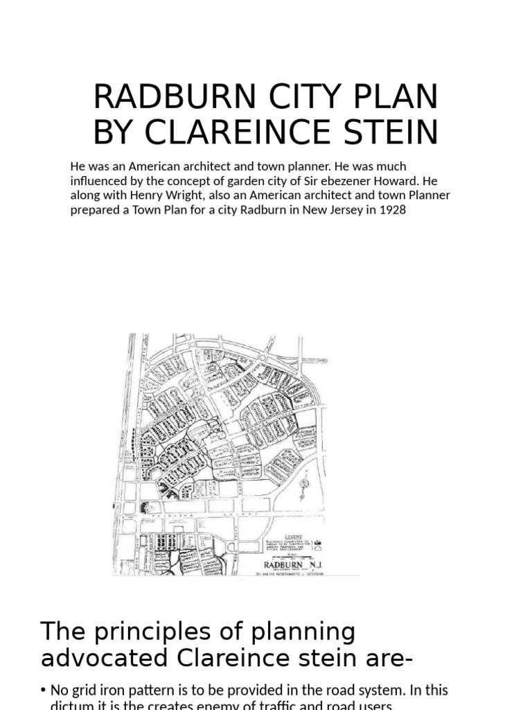 Radburn Neighbourhood Concept | PDF