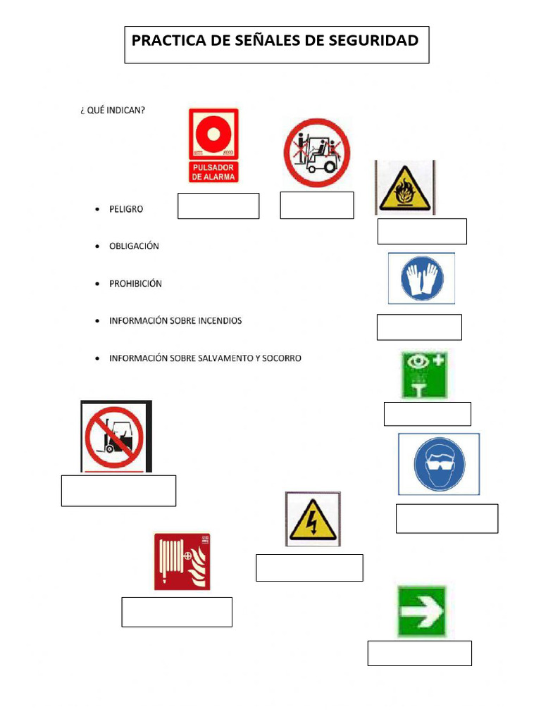 Practica Se Señales de Seguridad | PDF