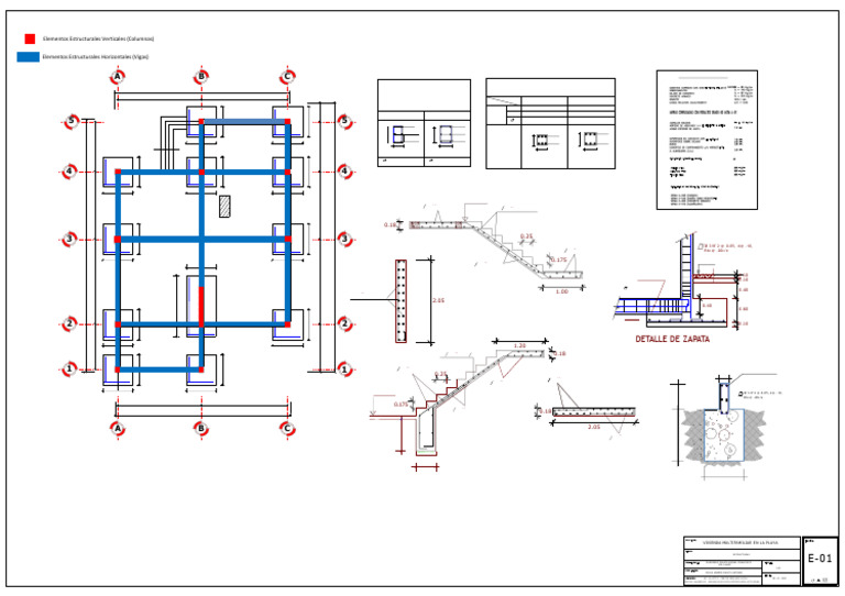 Estructuras Casa de Playa-e1 (Elementos Estructurales)[1] | PDF