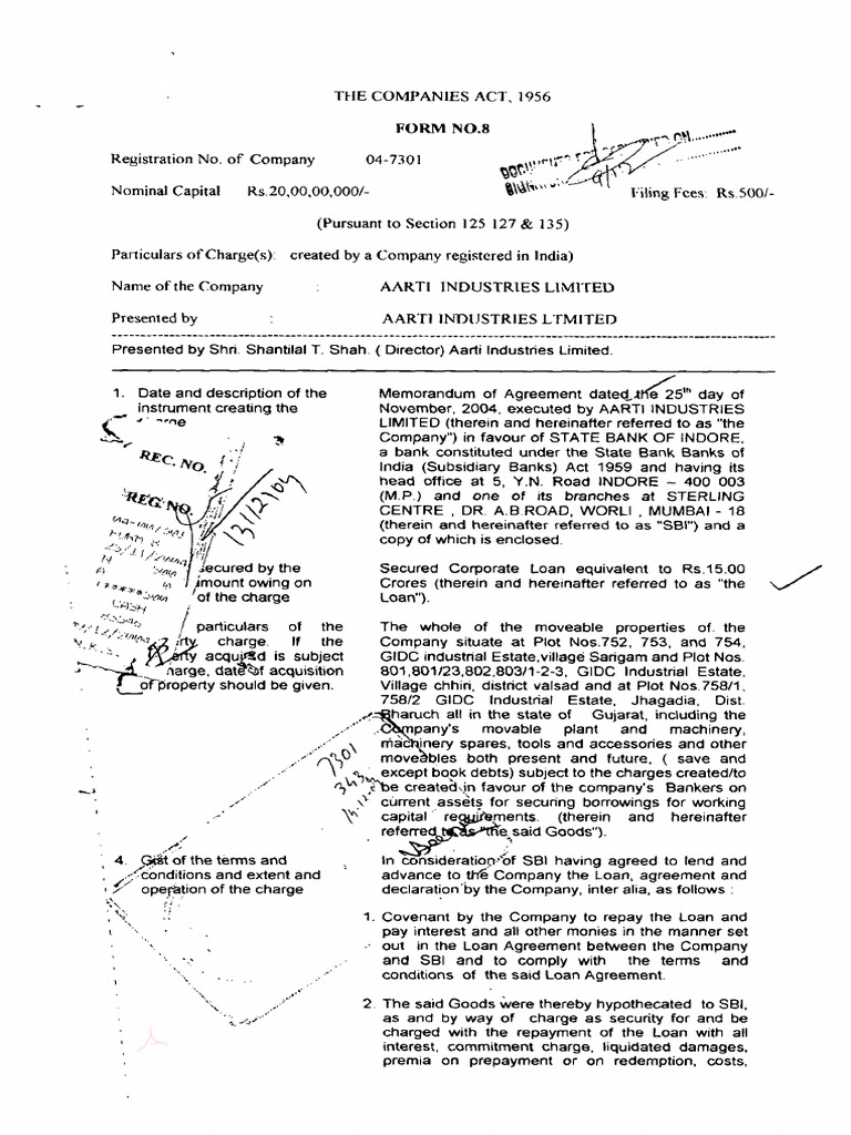 MCA Certification Document Details | PDF