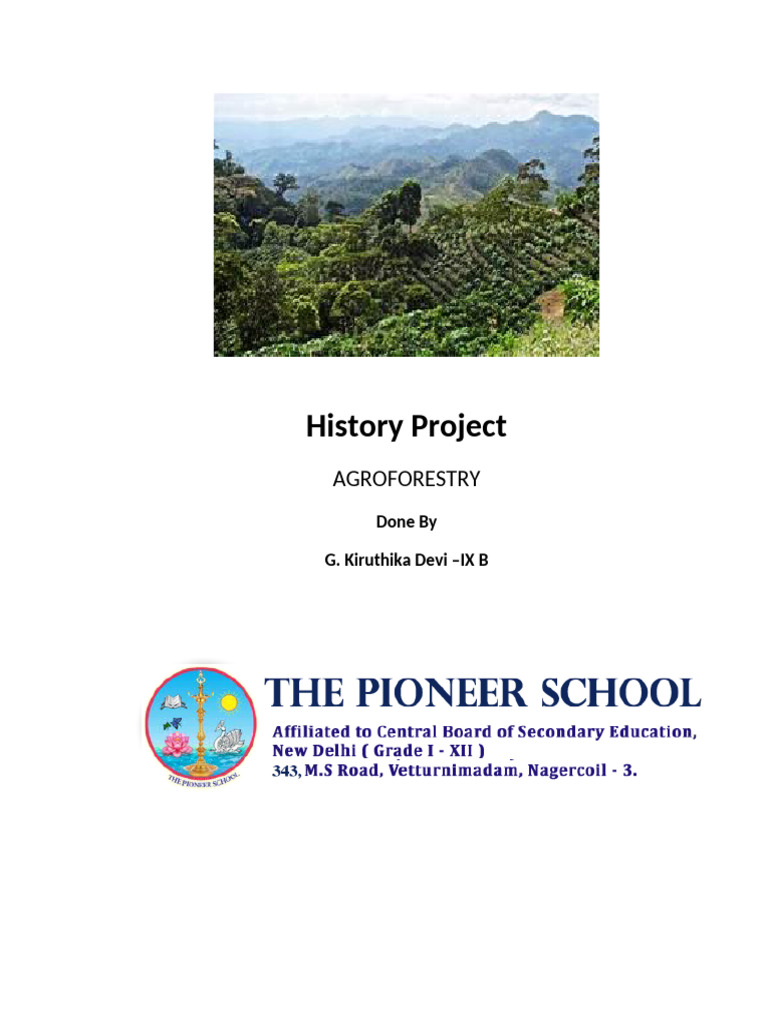 History Project | PDF | Riparian Zone | Agriculture