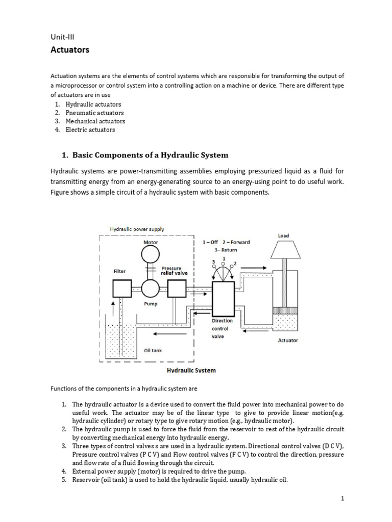 Mechatronics Unit III Actuator Notes | PDF | Electric Motor | Bipolar ...