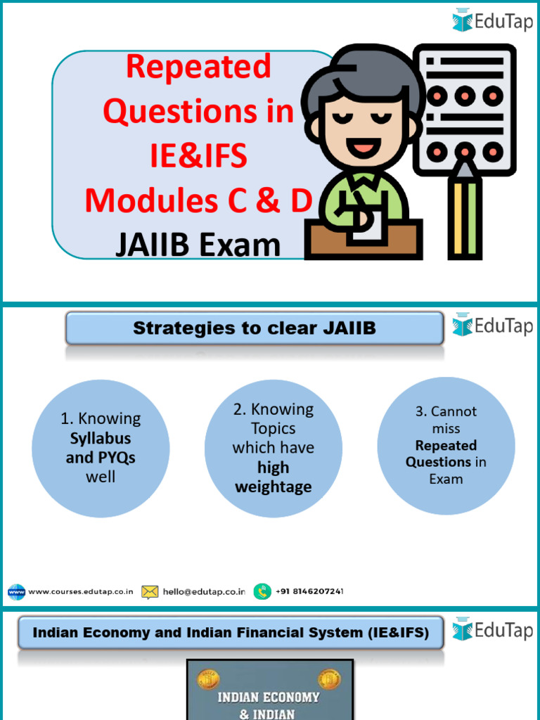 25 Repeated Questions in IE&IFS - Part 2 - JAIIB Exam | PDF ...