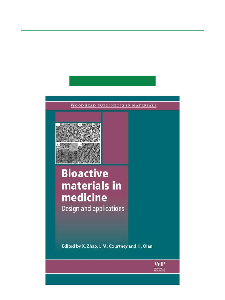 Bioactive Materials in Medicine Design and Applications FULL PDF DOCX DOWNLOAD | PDF ...
