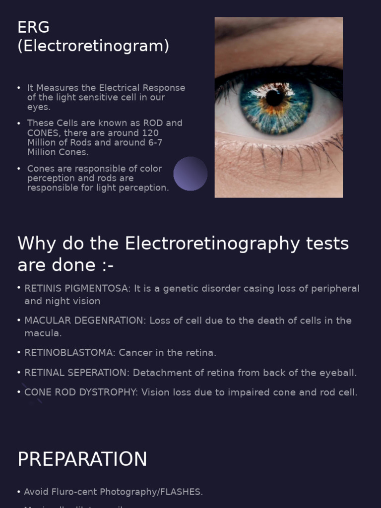 ERG (Electroretinogram) | PDF