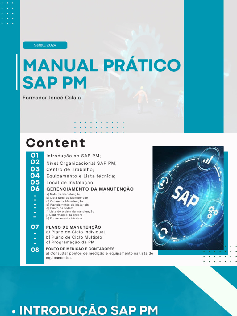 Manual Prático SAP PM 2024 | PDF | Medição | Contabilidade
