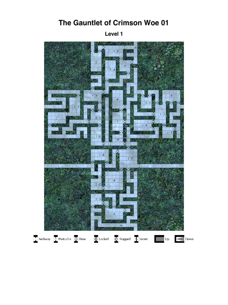 The Gauntlet of Crimson Woe 01 | PDF | Door