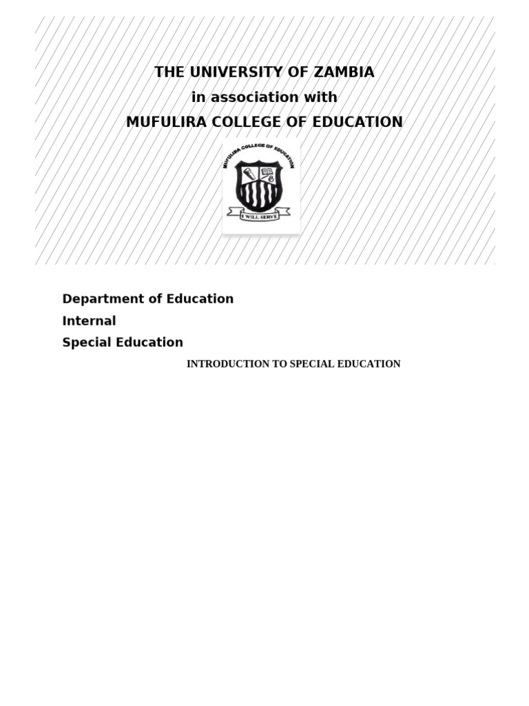 INTRODUCTION TO SPECIAL EDUCATION - Diploma Distance | PDF ...