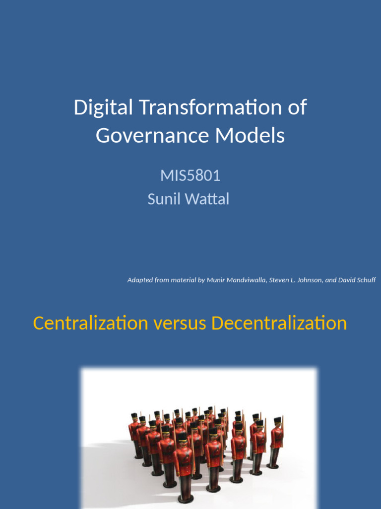 MIS 5801 IT Governance Models | PDF