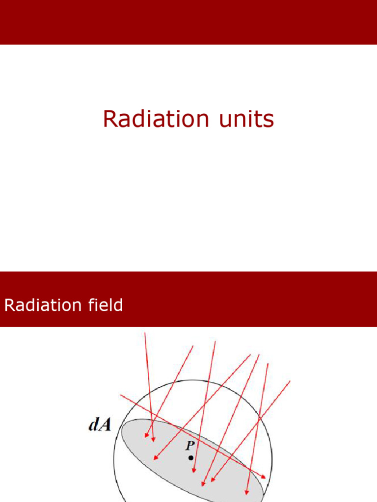 Radiation and Energy Fluence Concepts | PDF | Cross Section (Physics ...