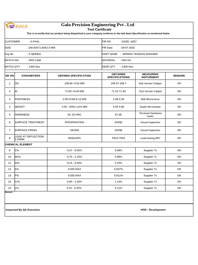 Dsse-1657 - 109X71X2.50 MM | PDF | Mechanical Engineering | Applied And ...