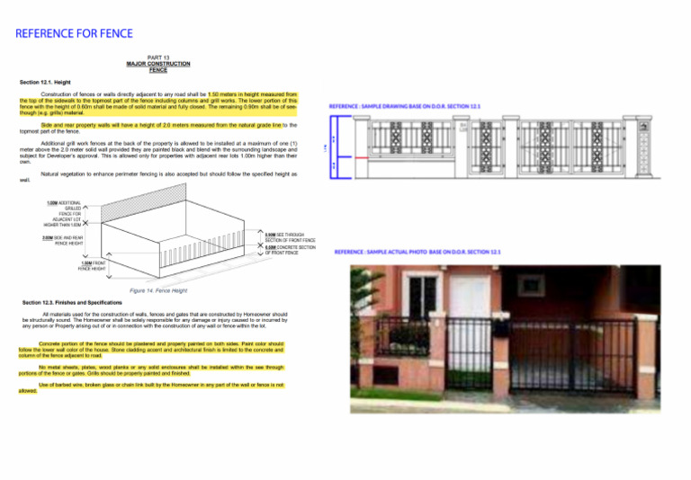 Fence Sample | PDF