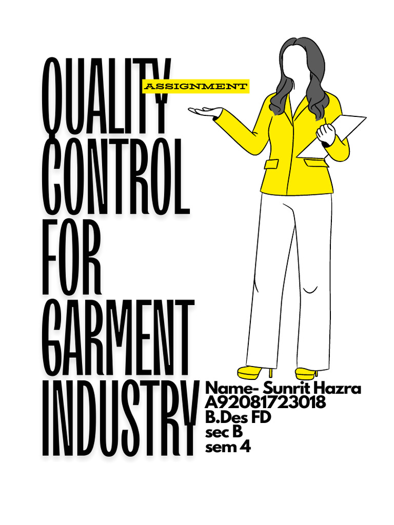Quality Control For Garment Industry | PDF | Textiles | Clothing