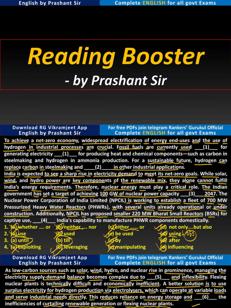Reading Booster 28 | PDF