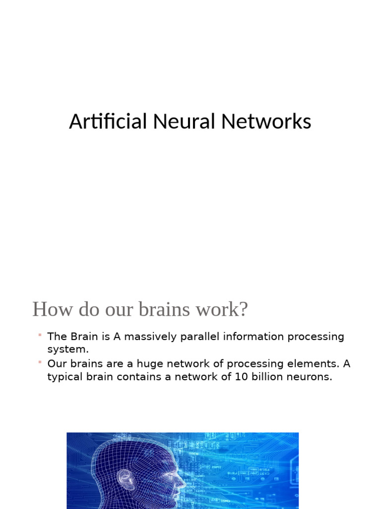 Artificial Neural Networks | PDF | Neuron | Brain