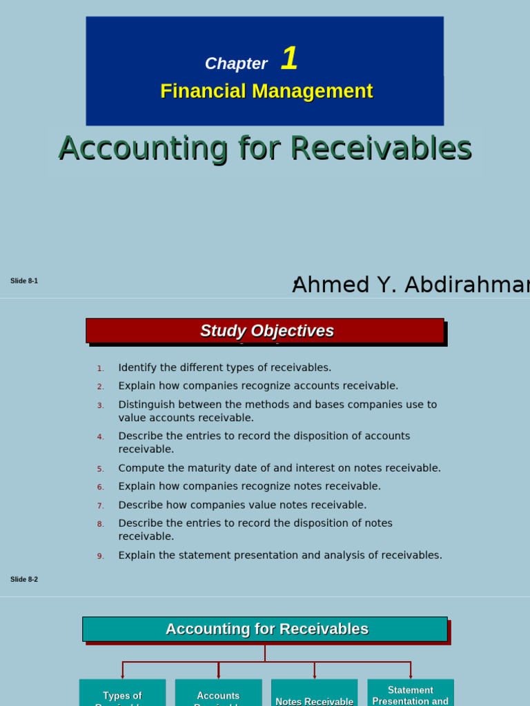 Accounting for Receivables Explained | PDF | Bad Debt | Credit Card