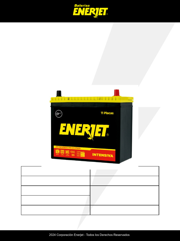 Bateria Enerjet 11t56d | PDF