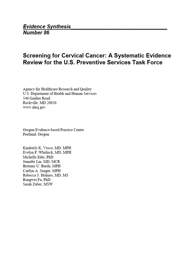 Cerv Can Ceres Pdf Cervical Cancer Screening Medicine