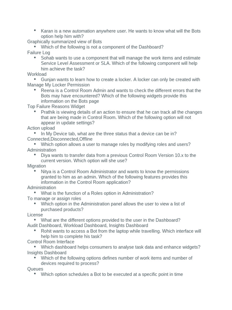 Web Control Room Assessment | PDF | Information Technology | Software