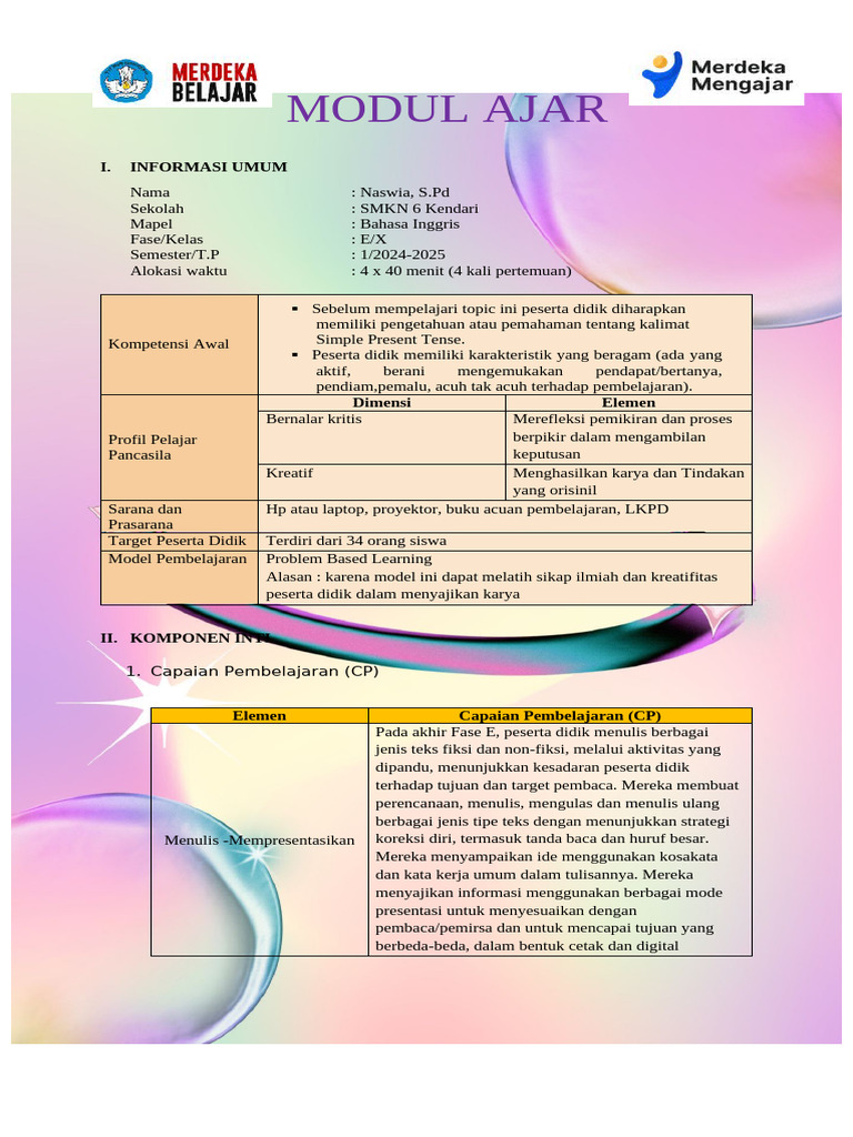 MODUL Degree of Comparison X 2024-2025 | PDF
