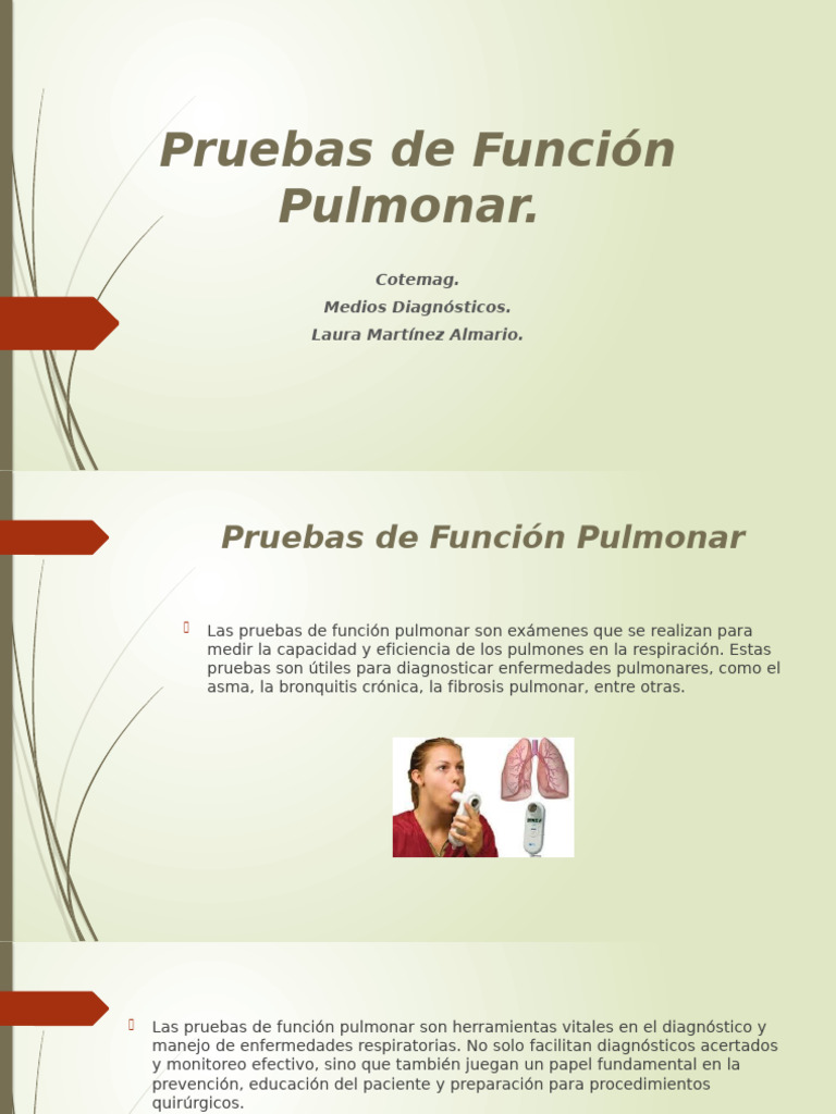 Pruebas de Función Pulmonar | PDF | Pulmón | Asma