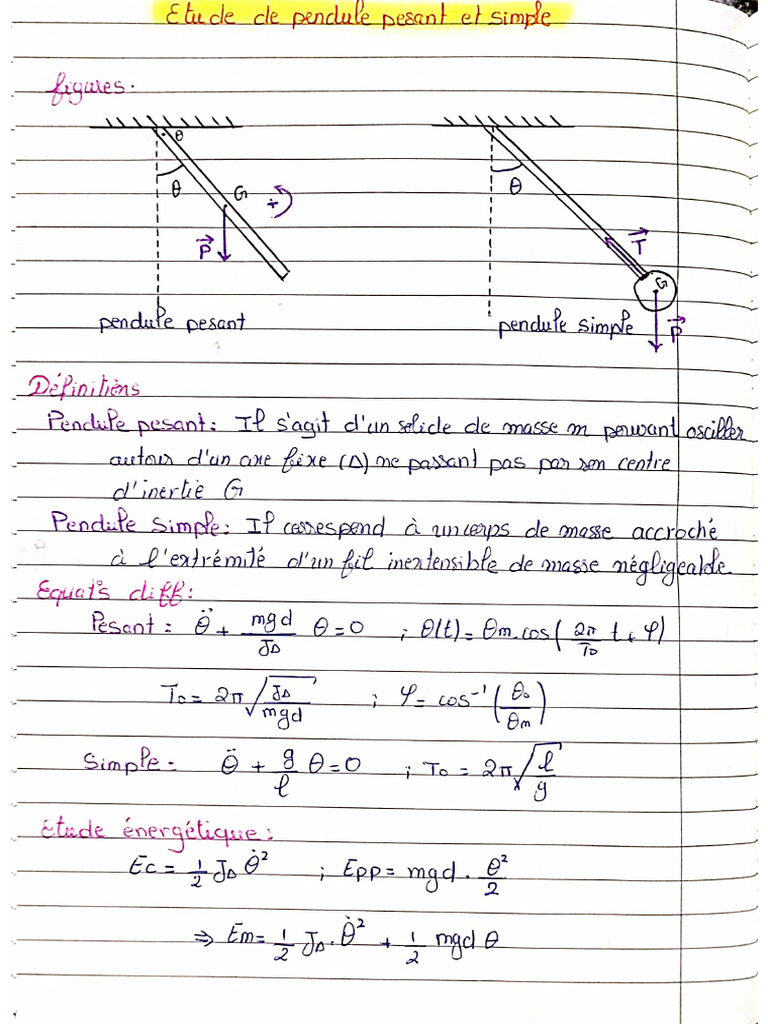 Pendules Pesant+ Simple | PDF