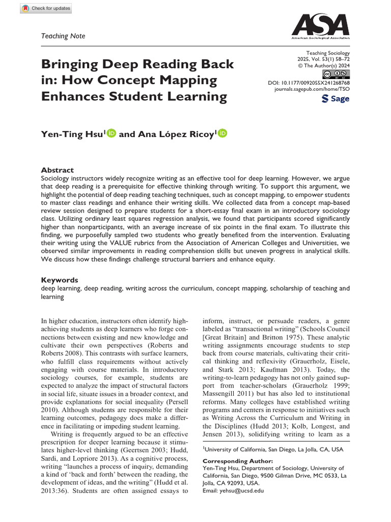 Bringing Deep Reading Back in Hsu and Ricoy, 2024 - 250226 - 175845 ...