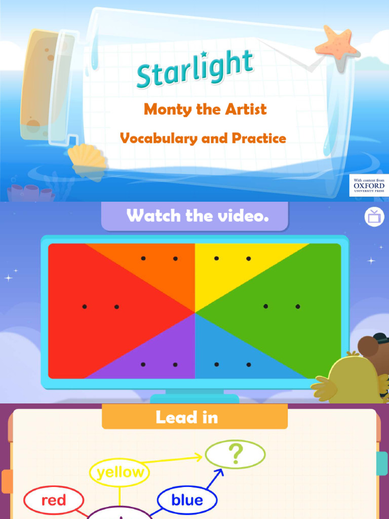 3.monty The Artist Vocabulary and Practise | PDF
