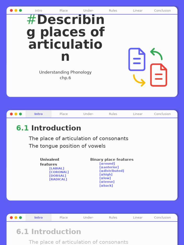 Understanding Phonology Chp6 Places of Articulation | PDF | Word | Vowel