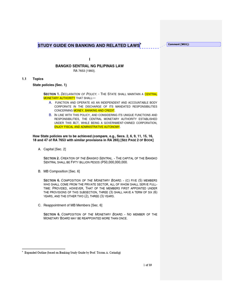 Banking Law | PDF | Liquidation | Banks