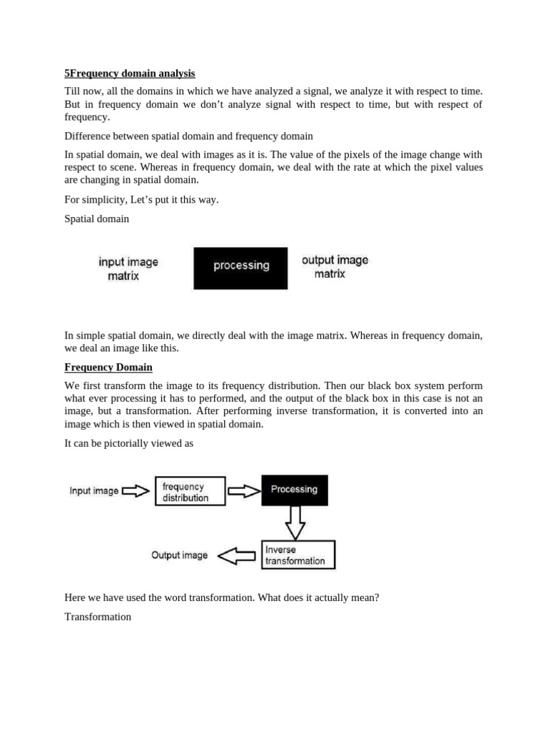 5.Frequency Domain Analysis | PDF | Fourier Transform | Discrete ...