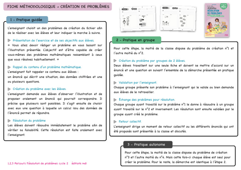 Création de Problèmes Mathématiques en Classe | PDF