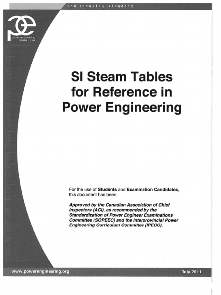Steam Tables | PDF