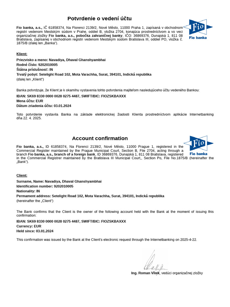 Confirmation Account-2802754487 | PDF