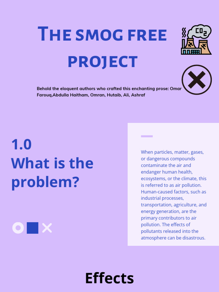 Tsustainable He Smog Free Project | PDF | Sustainability | Air Pollution
