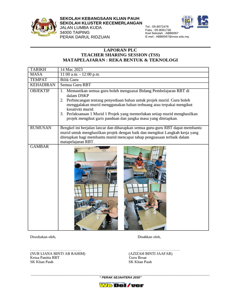 Laporan Plc Rbt 1 2023 (1) | PDF