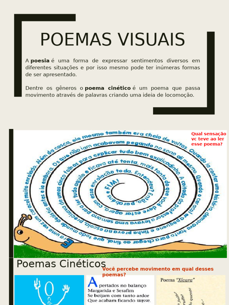 Exemplos De Poemas Visuais Pdf árvores