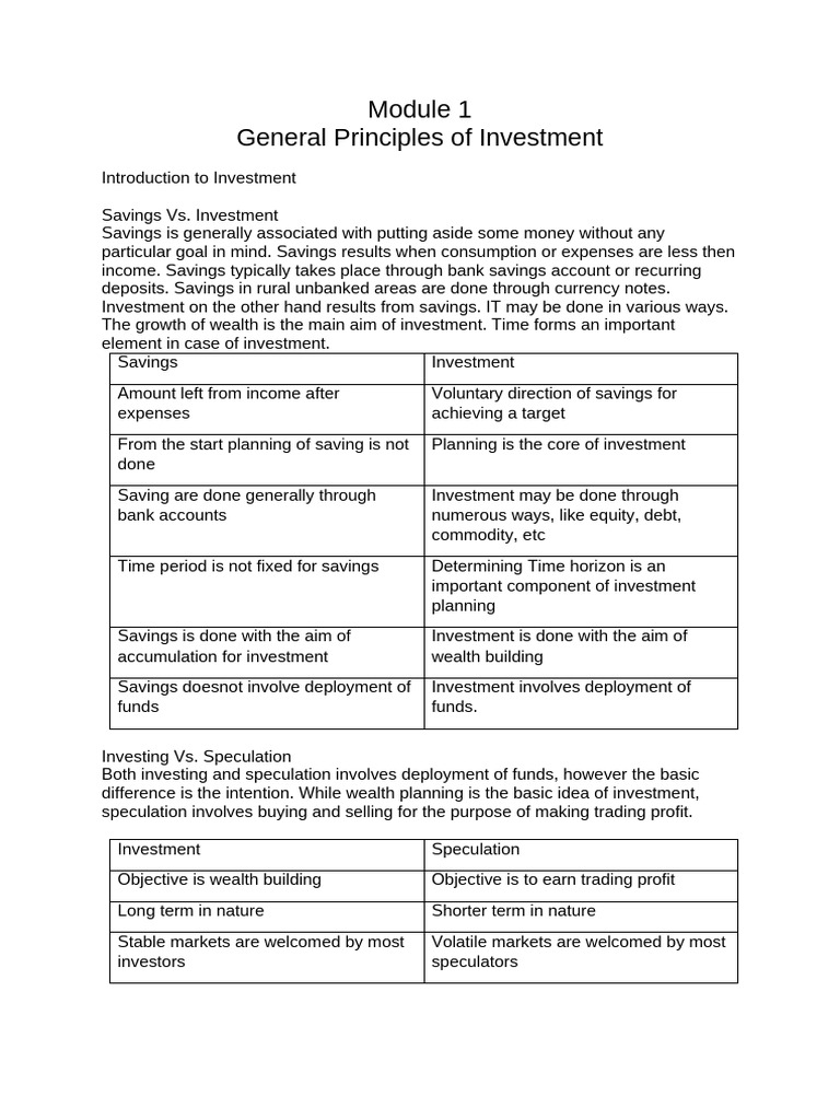 Understanding Investment Fundamentals | PDF | Investing | Stocks