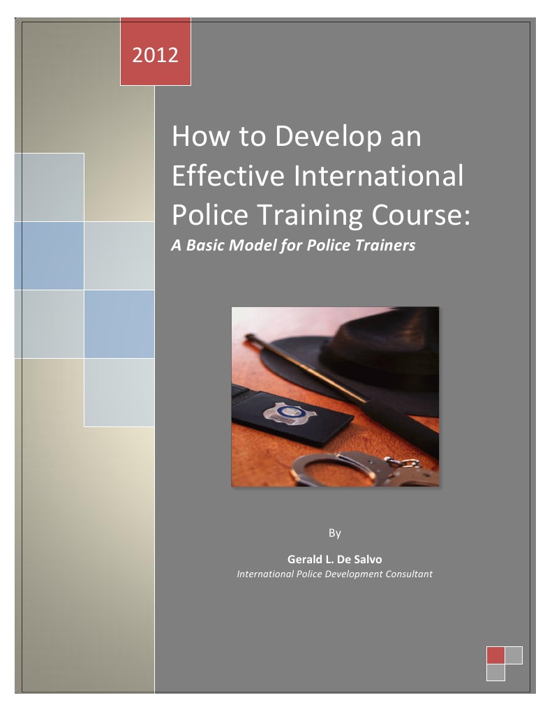 How To Develop An Effective International Police Training Course | PDF ...