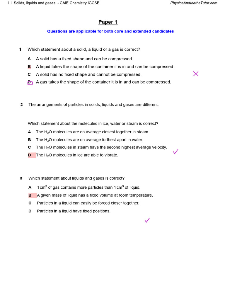 States of Matter: Properties Overview | PDF | Gases | Liquids