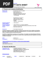 Sherwin Williams Naphtha SDS Sheet | PDF | Dangerous Goods | Toxicity
