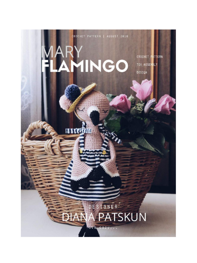 Mary Flamingo Doll Crochet Pattern | PDF