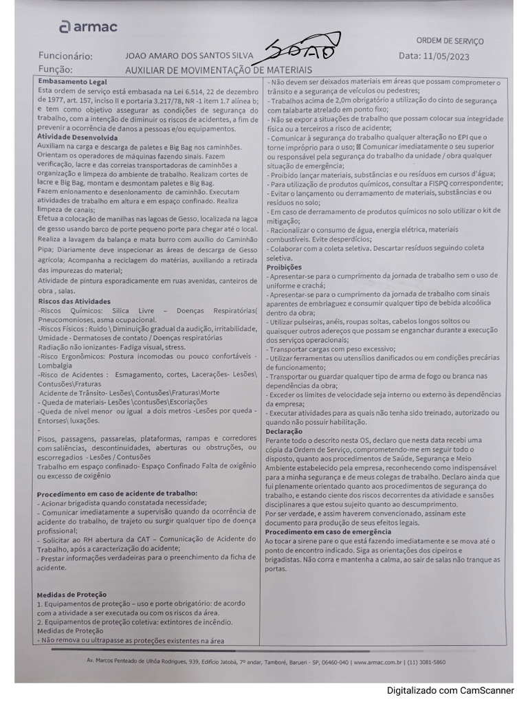 NR1 JOAO AMARO | PDF