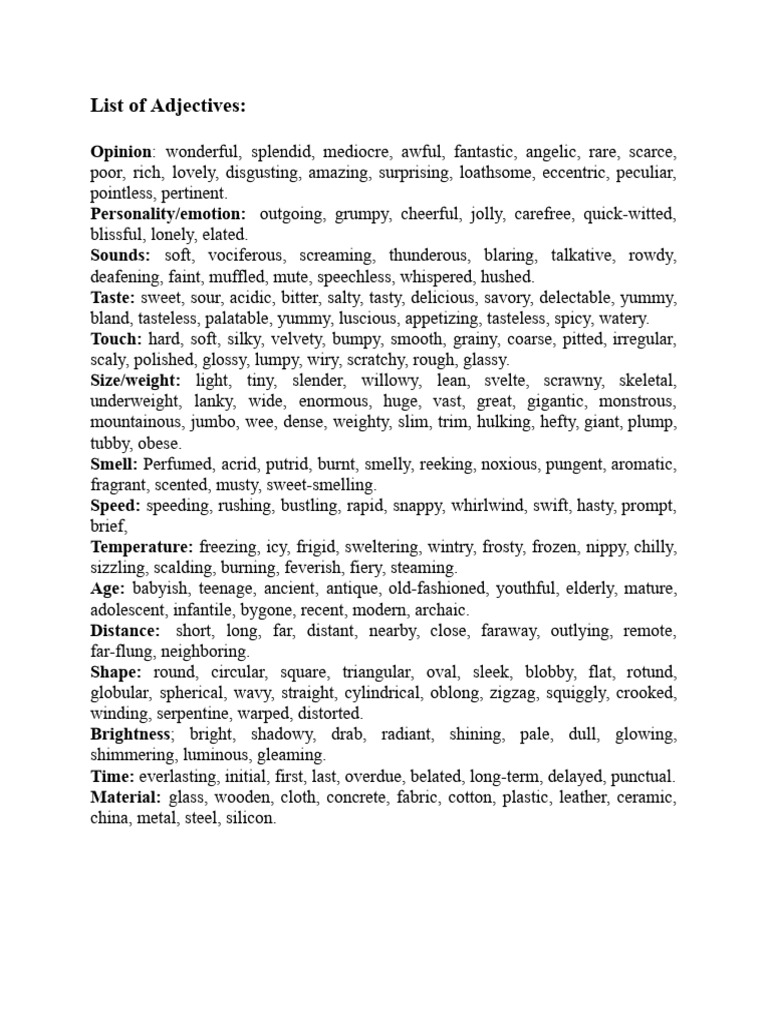 Descriptive List | PDF