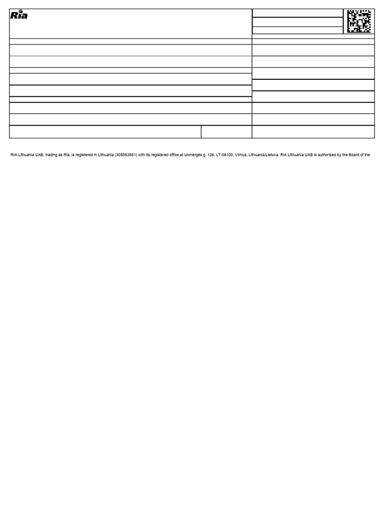 RIA Money Transfer Receipt Details | PDF | Payments | Receipt