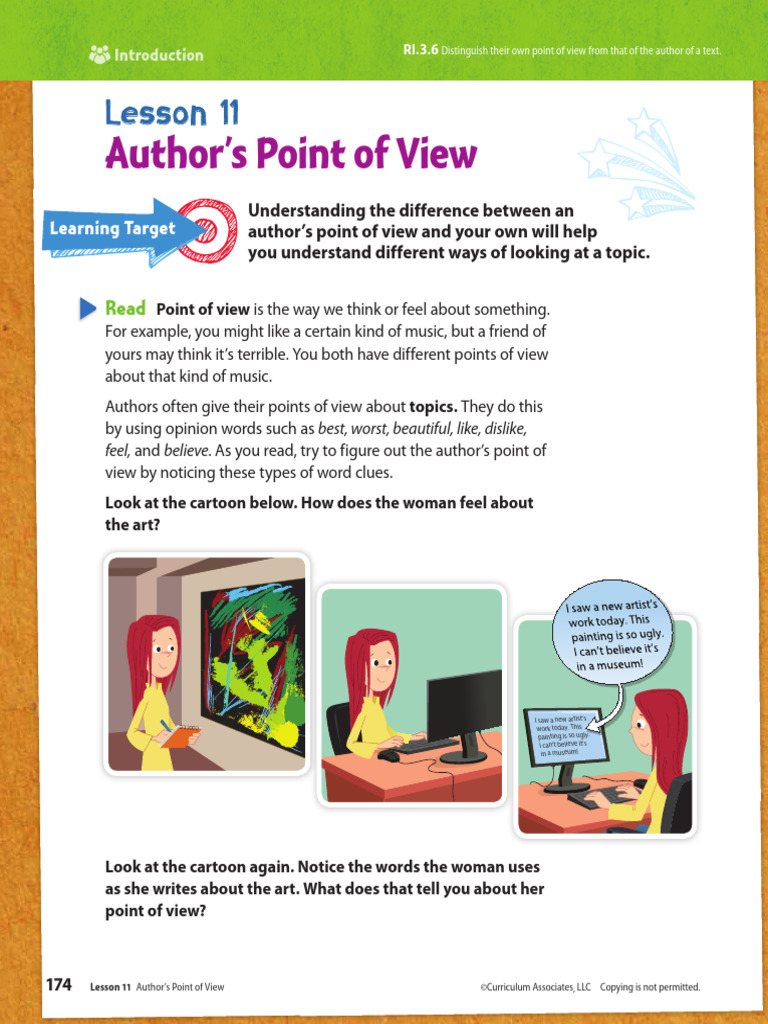 Author's Point of View WS | PDF