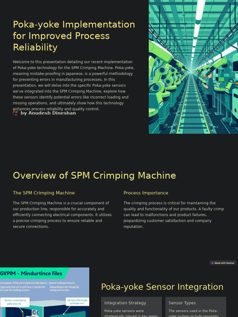 Poka-Yoke Sensors in Crimping Machine | PDF | Reliability Engineering ...