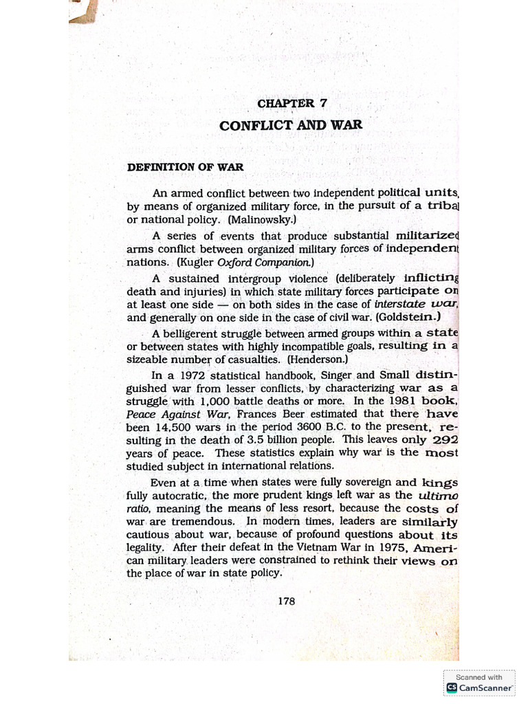 Ir Conflict and War | PDF