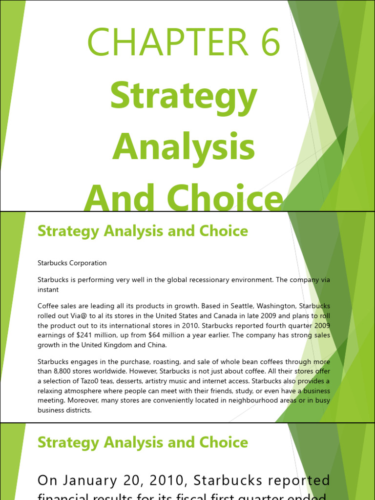 CHAPTER-6-STRATEGIC-ANALYSIS-AND-CHOICE_073006-1 (1) | PDF | Swot Analysis | Strategic Management