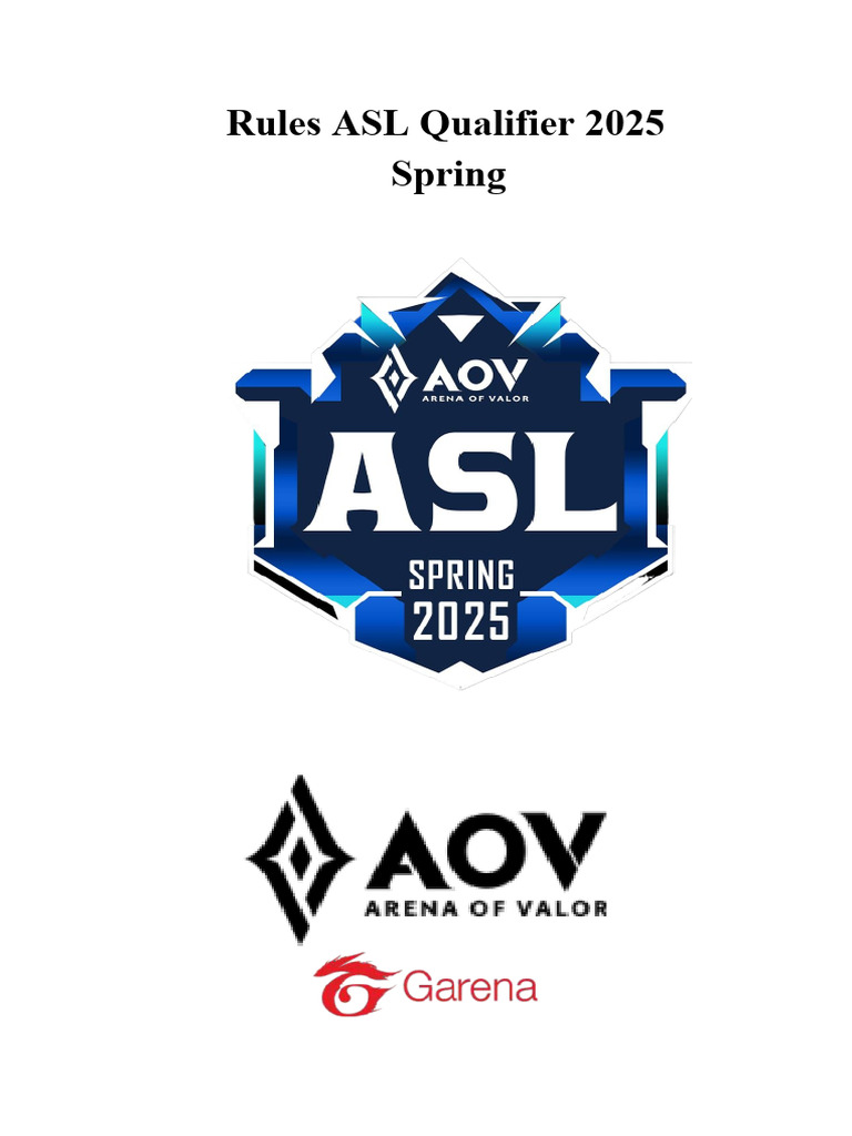(AOV ID Team) Rules ASL Qualifier 2025 Spring | PDF
